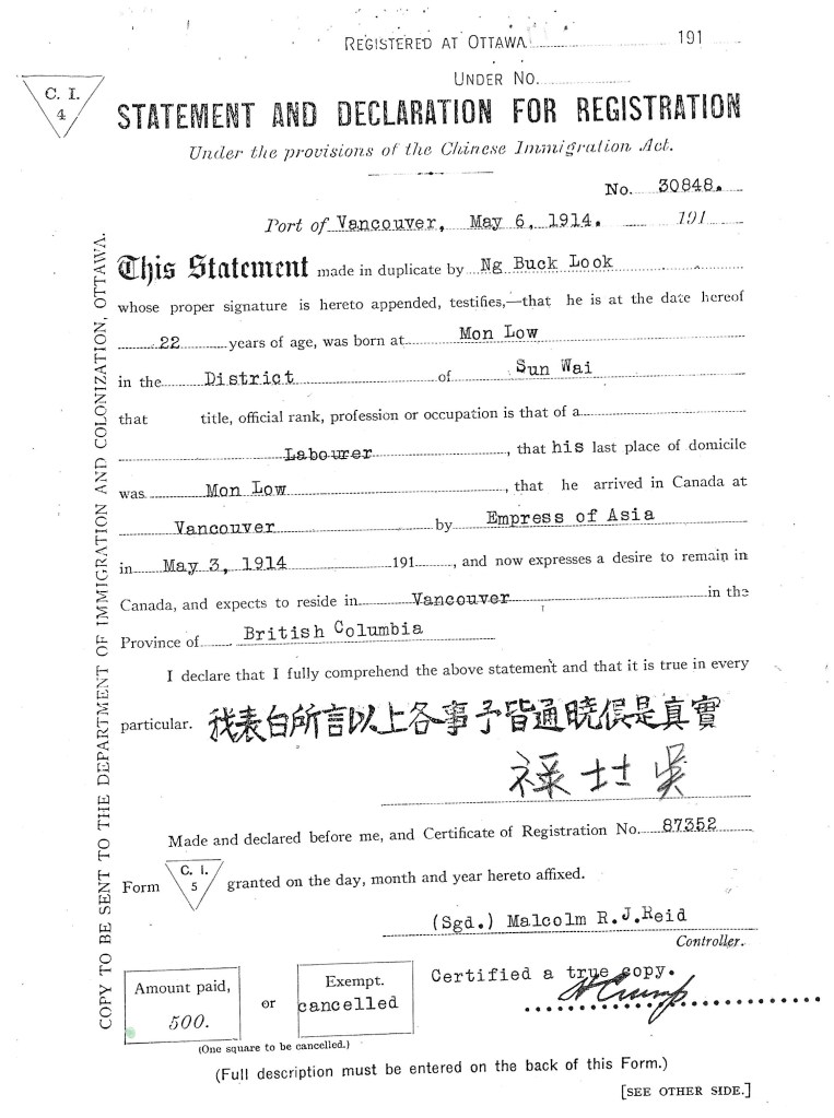 Chinese Exclusion Act Case Files | by Trish Hackett Nicola, Certified ...